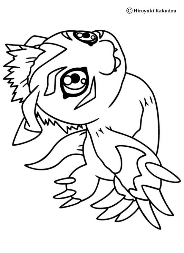 Digimon Gomamon Ausmalbilder Colorare Coloriages Coloriage Digimons ...