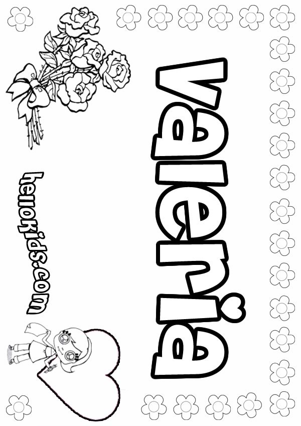 Desenhos para colorir de valeria -pt.hellokids.com