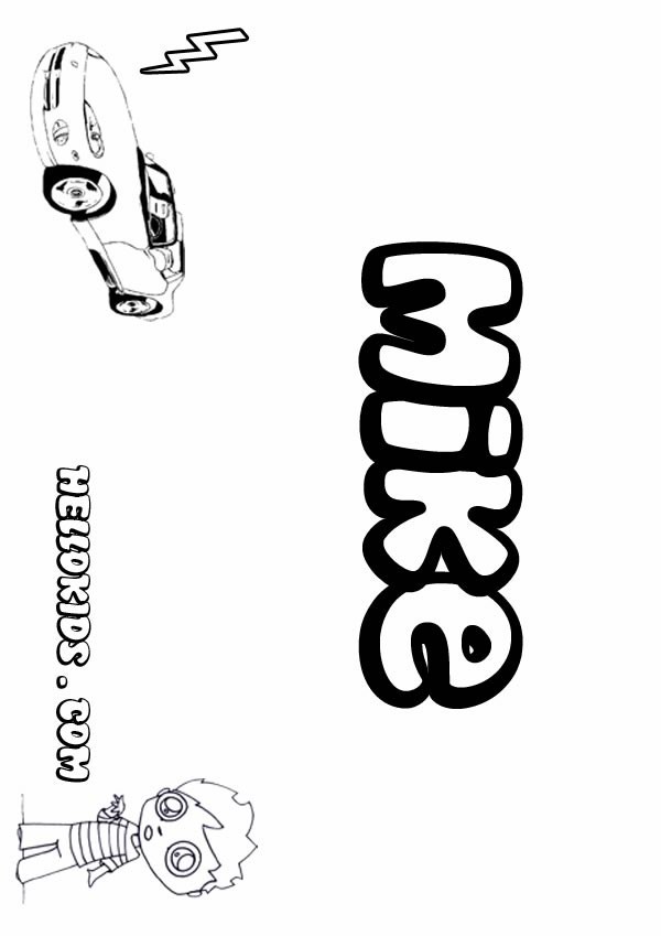 Mikes restaurant coloring pages