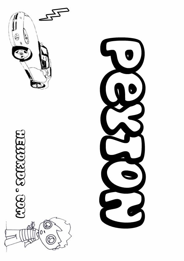 Coloring Pages With The Name Peyton Coloring Pages