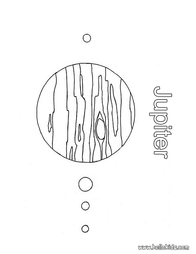Desenhos para colorir de colorir o planeta júpiter -pt.hellokids.com