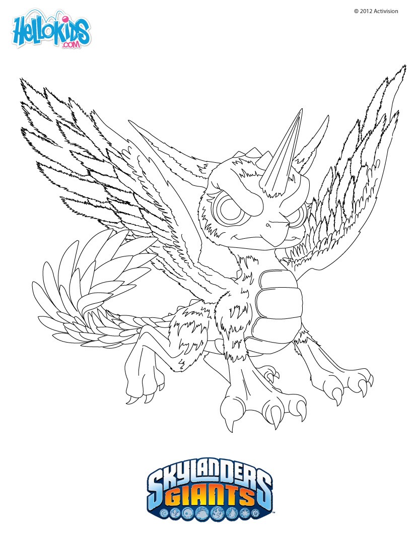 Whirlwind Skylanders Coloring Pages