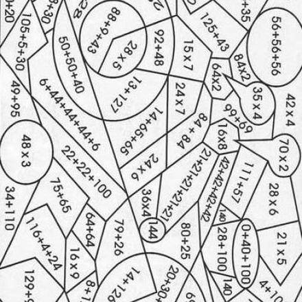 CALCULANDO e colorindo - Desenhos para colorir - Imprima desenhos para ...